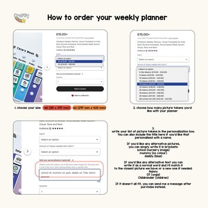 Children's Weekly Planner, Visual Timetable for Kids, Daily Routine ...