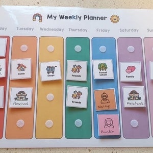 Childrens Weekly Planner Printable, Kids Planner Digital Download ...