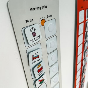 Kids Routine Visual Timetable, Now and Next Board, Morning Tasks for ...