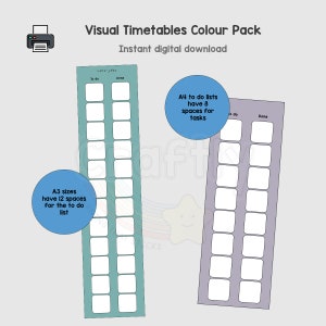Kids Visual Timetable Printable, Routine Chart Digital Download, Now ...