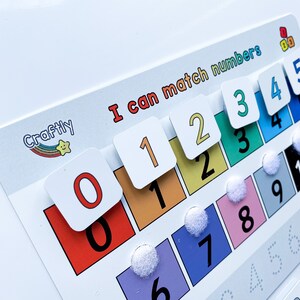 Number Matching Activity, Preschool Learning for Children, Montessori ...