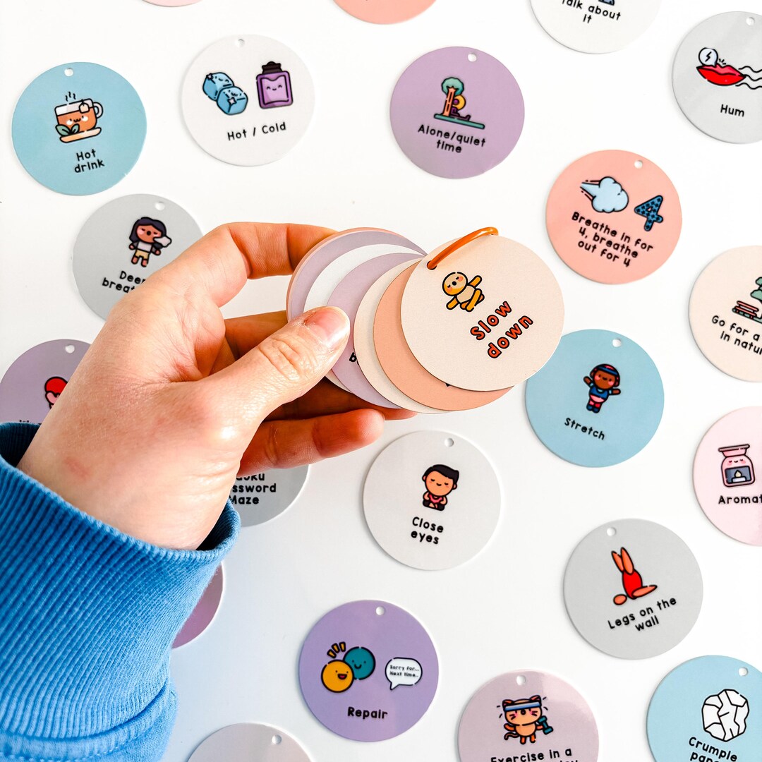 Autism Coping Tools Keyring for Emotional Regulation, Communication ...