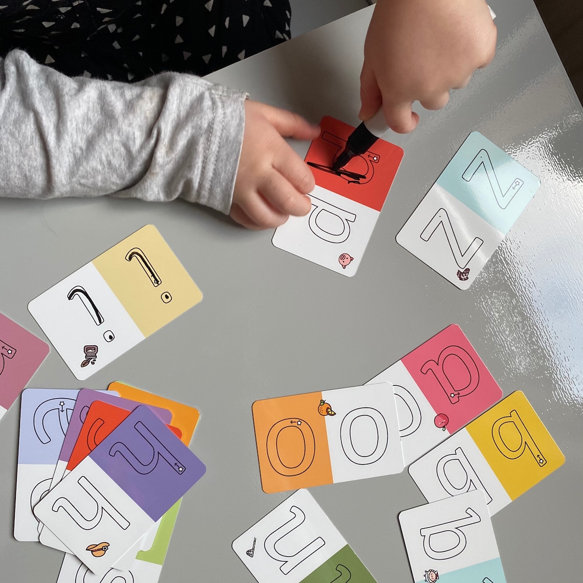 Letter Formation Flashcards Lowercase Alphabet Practice | Etsy