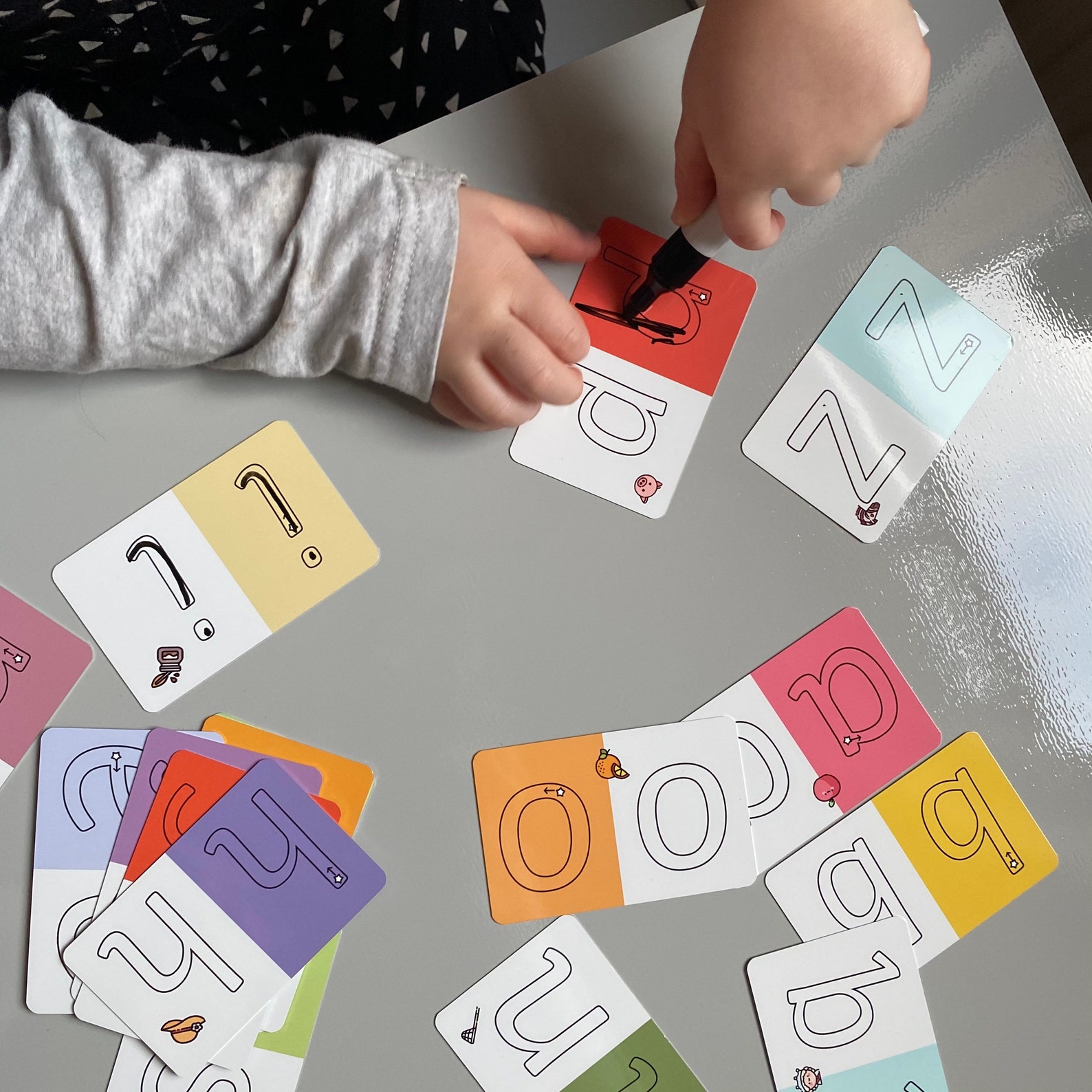 Letter Formation Flashcards Lowercase alphabet practice | Etsy