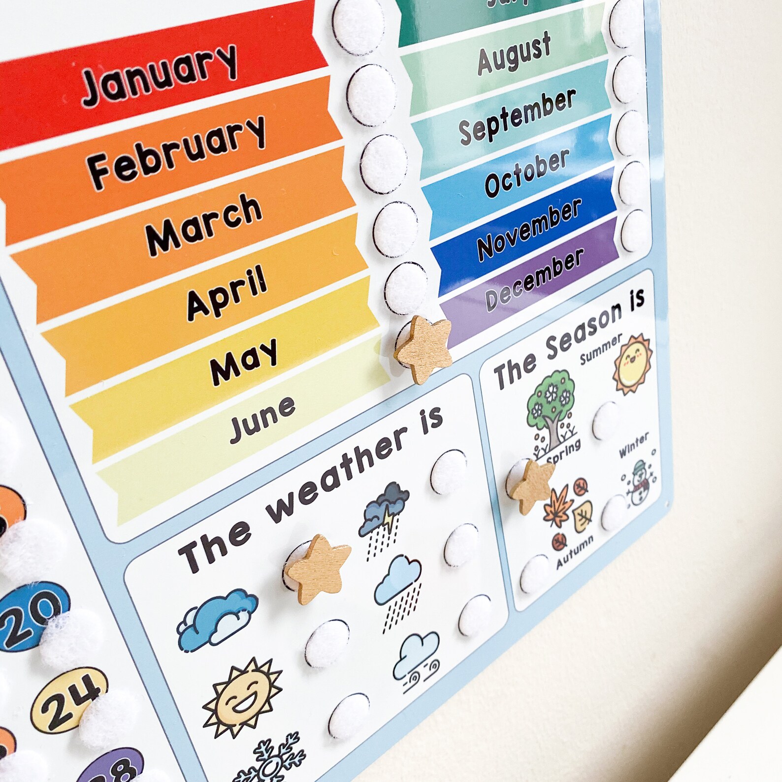 Calendrier éducatif pour enfants Décor de véhicule pour | Etsy