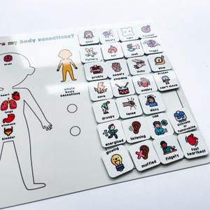 Body Sensations and Emotions Activity Board, Mindfulness Emotional ...