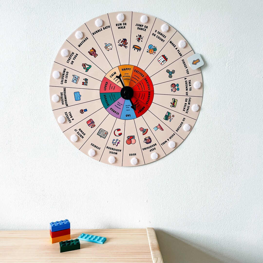 Children's Emotions Wheel With Coping Choices for Boys and Girls ...