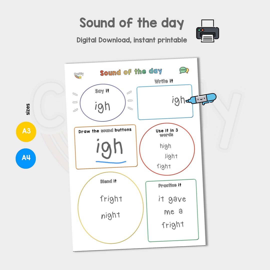 Sound of the Day, Phonics for Children, Reading Practice, Learning ...