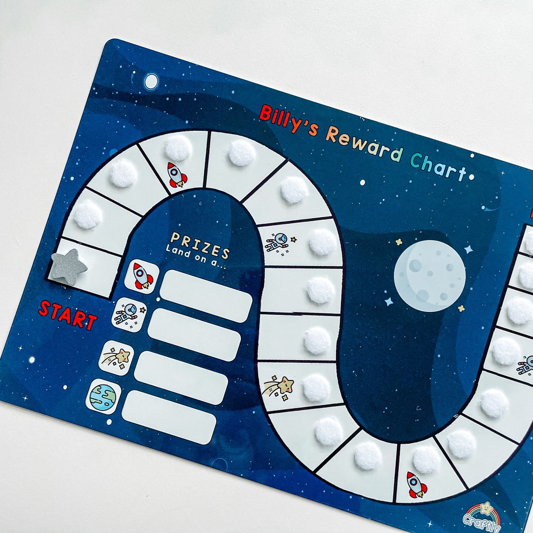 Space Reward Chart for Kids, Dinosaur Themed, Chores and ...