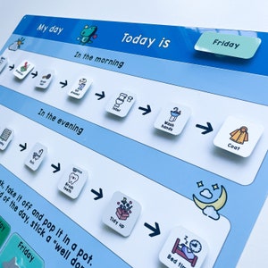 Kids Visual Schedule: Morning & Evening Routine Chart - Etsy