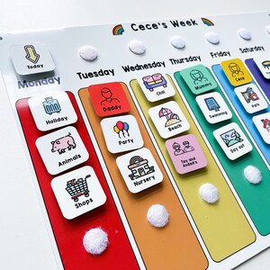 Children's Weekly Planner, Visual Timetable for Kids, Daily Routine ...