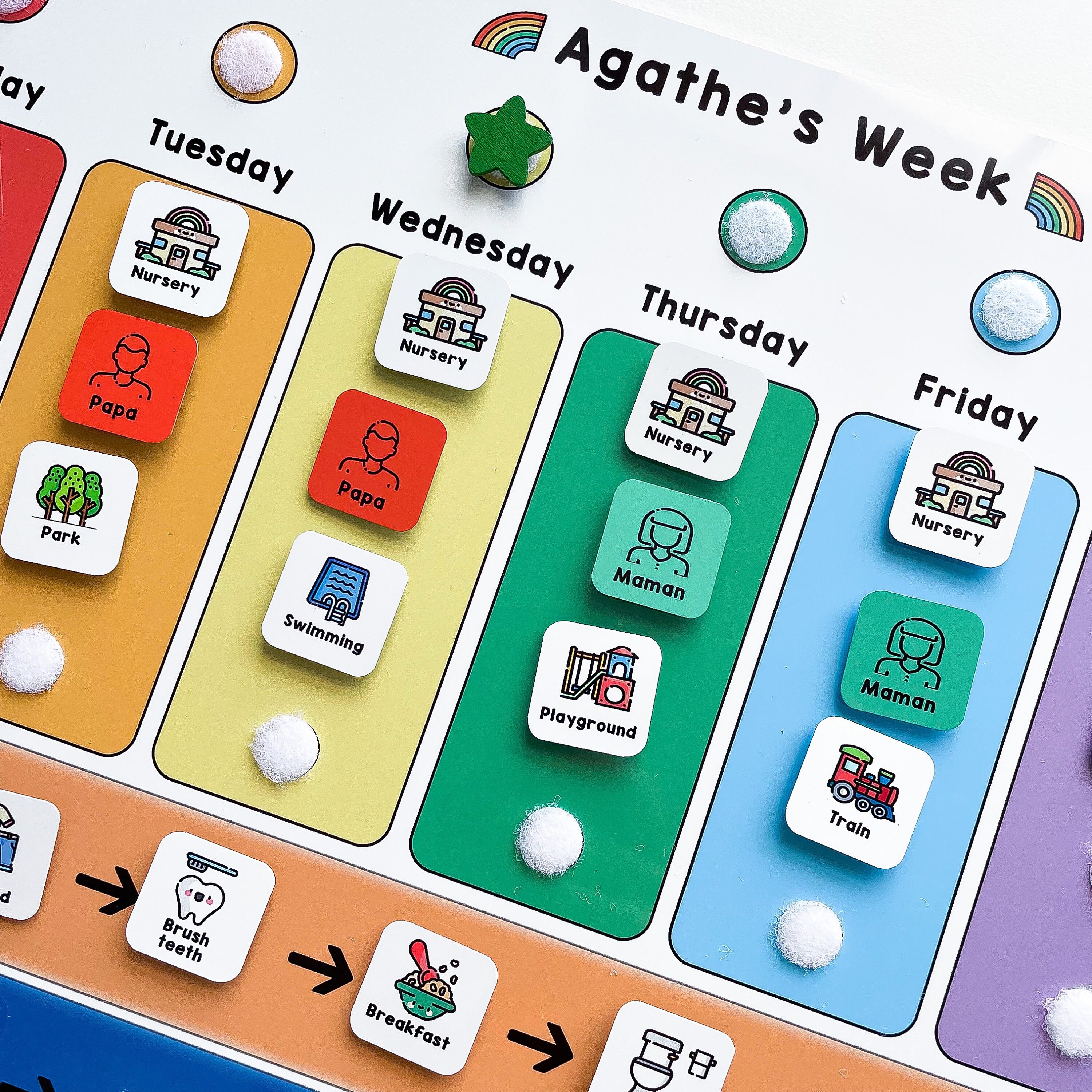 Kids Weekly Daily Planner Visual Timetable for Children - Etsy UK