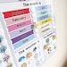 Personalised Supergirls Calendar - Girls Bedroom Decor - Educational ...