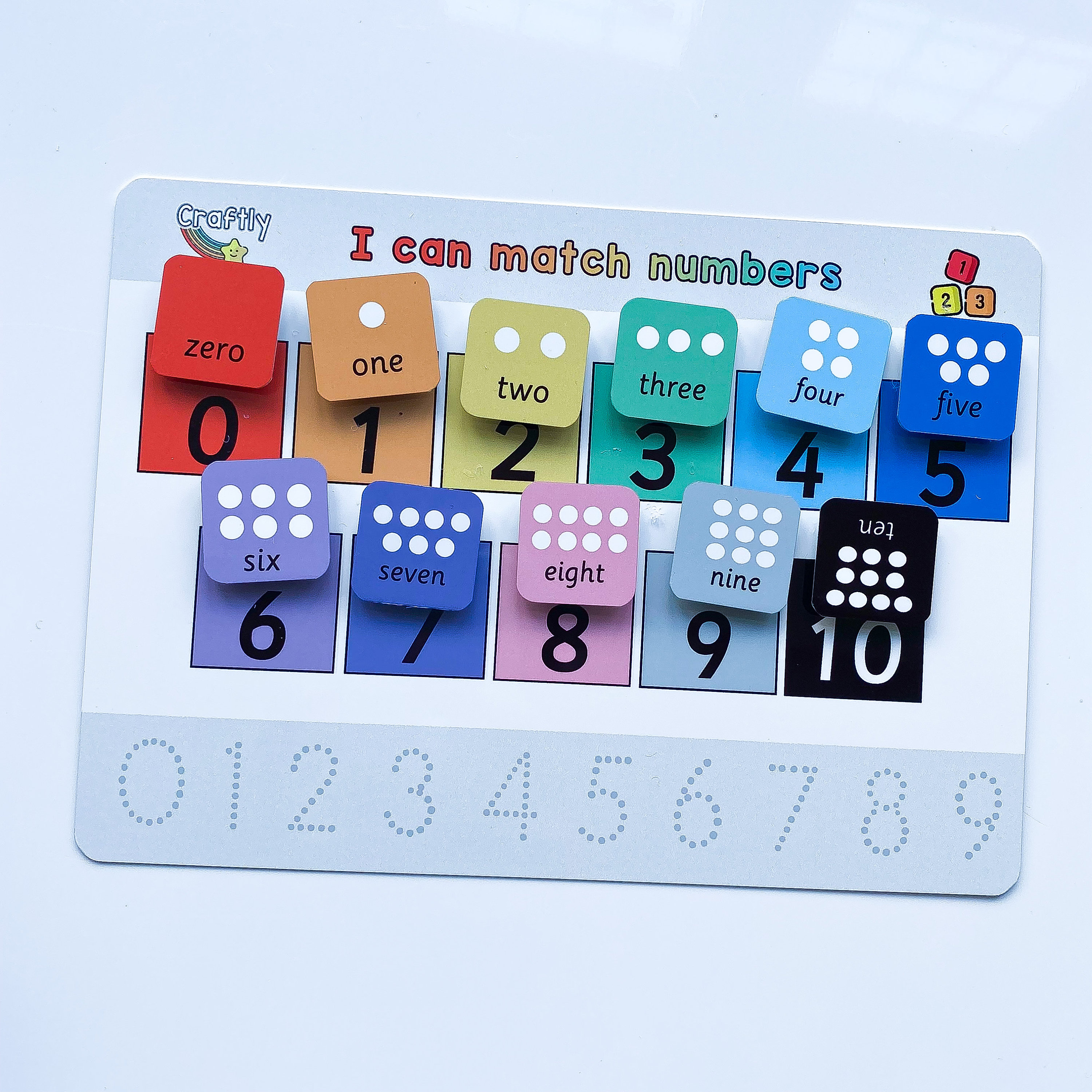 Number Matching Activity Preschool Learning for Children - Etsy