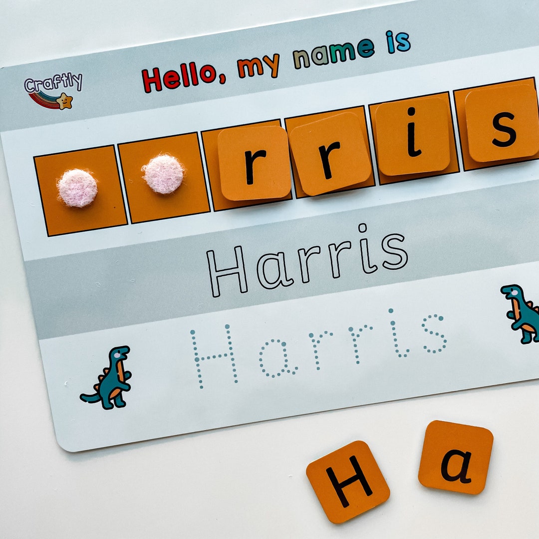 Personalised Name Practice Board, Starting Nursery Gift, Childrens ...