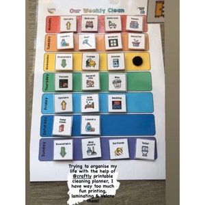 House Chores Chart, Family Cleaning Planner, Digital Download ...