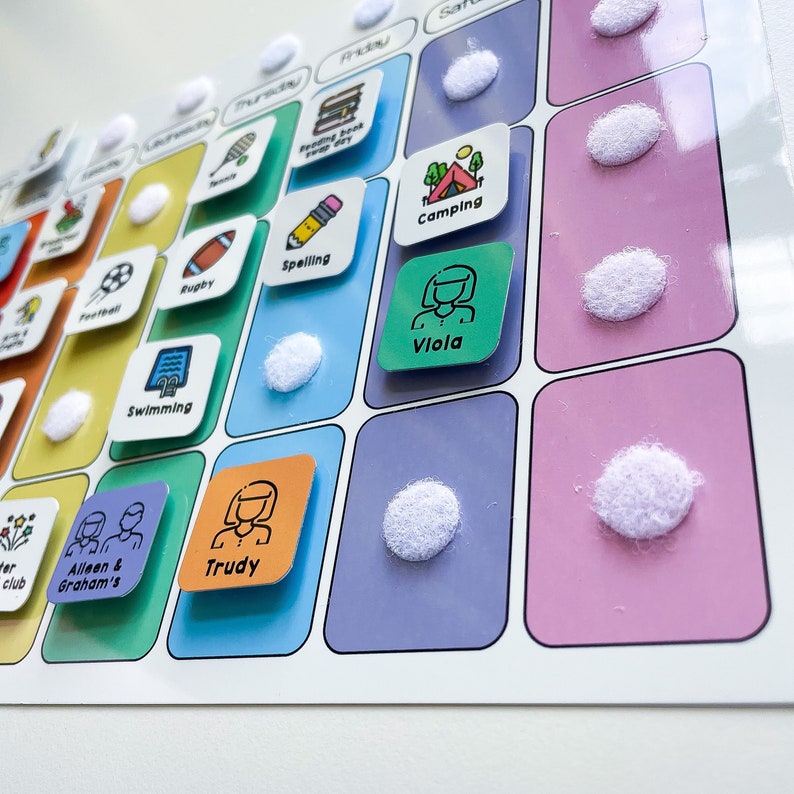 Kids Weekly Planner Visual Timetable for Children Daily - Etsy