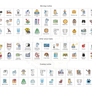 Kids Routine Visual Timetable, Now and Next Board, Morning Tasks for ...