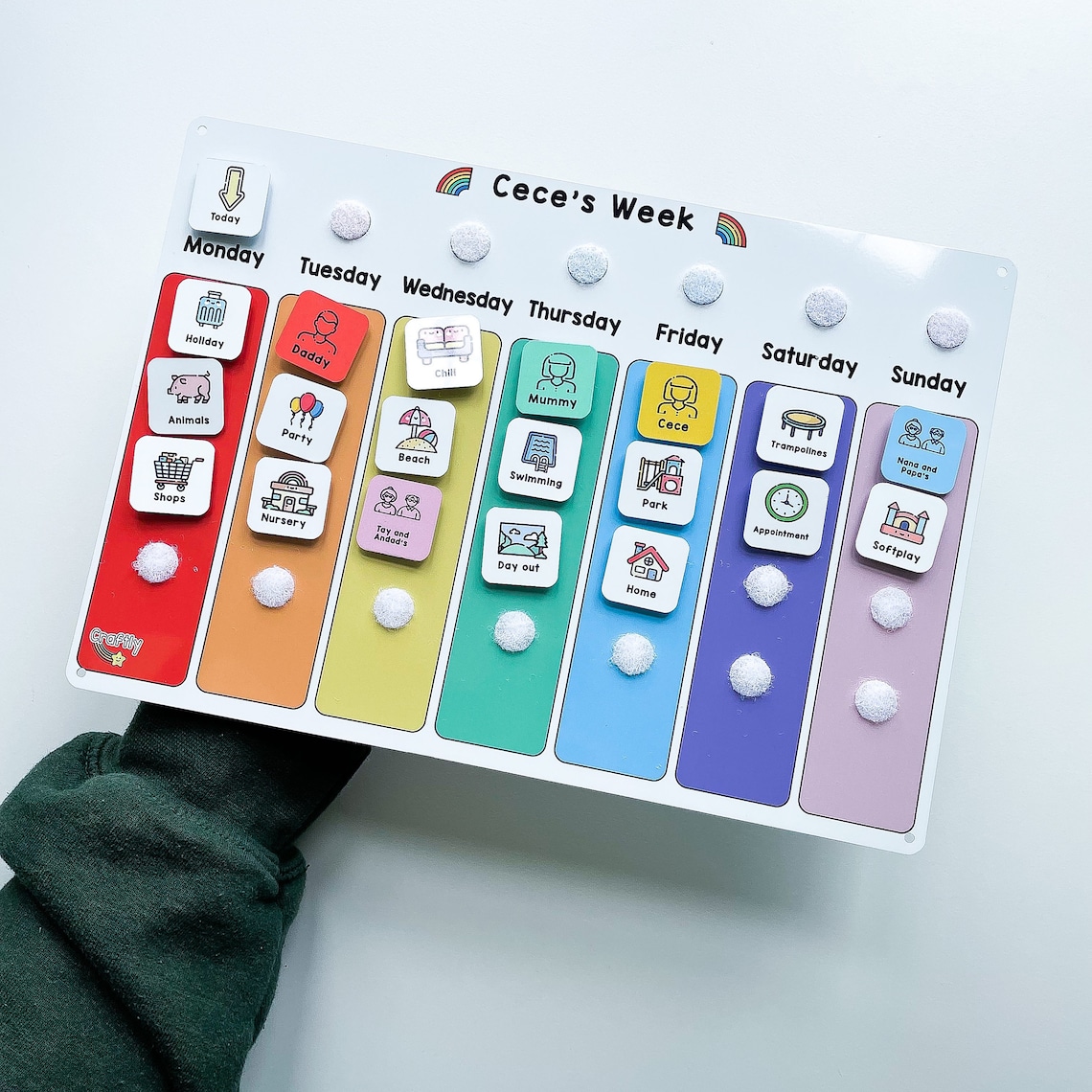 Childrens Weekly Planner Visual Timetable for Kids Daily - Etsy UK