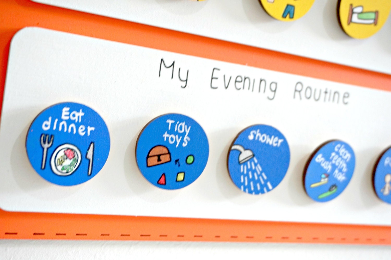 Personalised Daily Routine Board Autism Morning Routine | Etsy