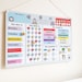 Personalised Supergirls Calendar - Girls Bedroom Decor - Educational ...