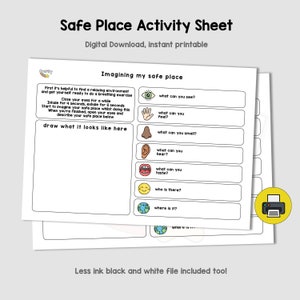 Safe Place Coping Activity for Children and Adults, Therapist Resources ...