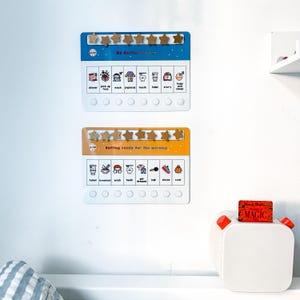 Childrens Bedtime Routine Chart, Visual Timetable for Kids, Getting ...