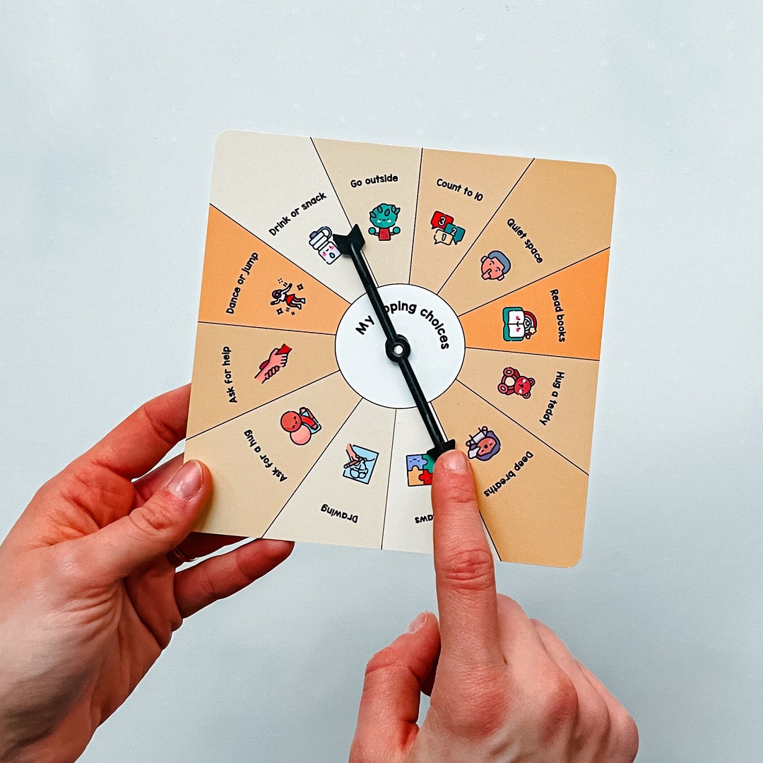 Children's Emotional Regulation Wheel Coping Choices for - Etsy