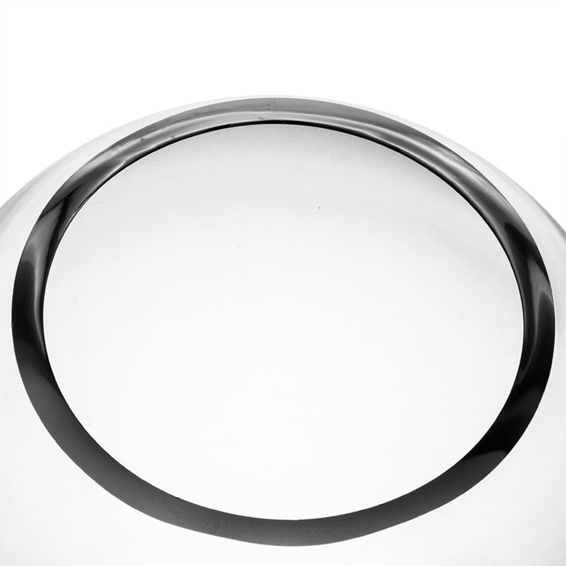 Slant Cut Glass Bowl H-8 10 Half Cut Thick Tilt | Etsy