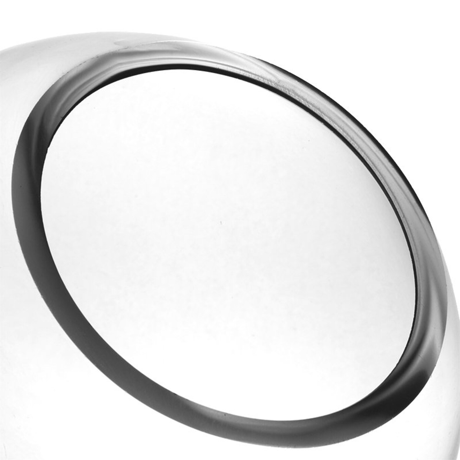 Slant Cut Glass Bowl H-8 10 Half Cut Thick Tilt | Etsy