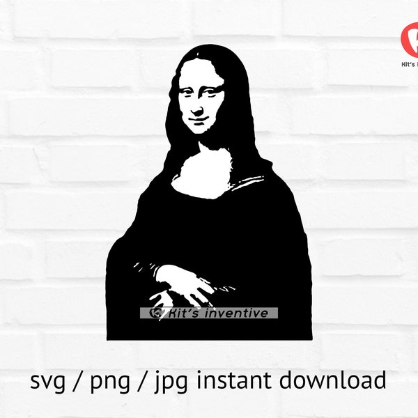 Mona Lisa Layer Svg - Etsy