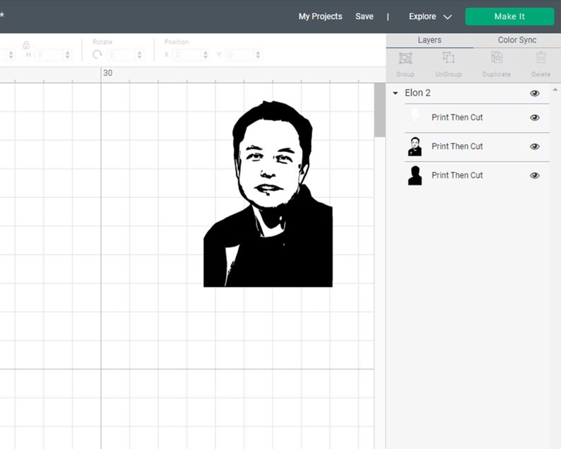 Elon Musk Svg Png Jpg File Clipart Vector Stencil Layered | Etsy