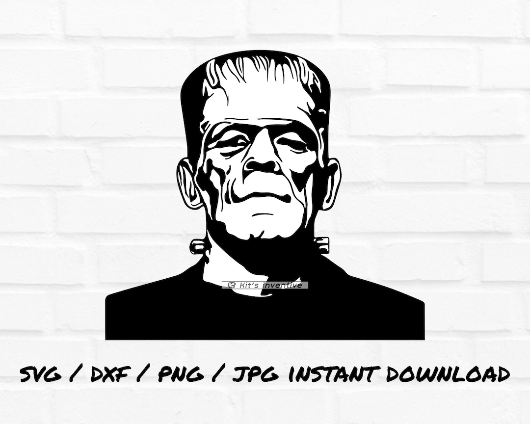 Frankenstein Horror Monster Halloween Svg File Sublimation Png Cricut ...