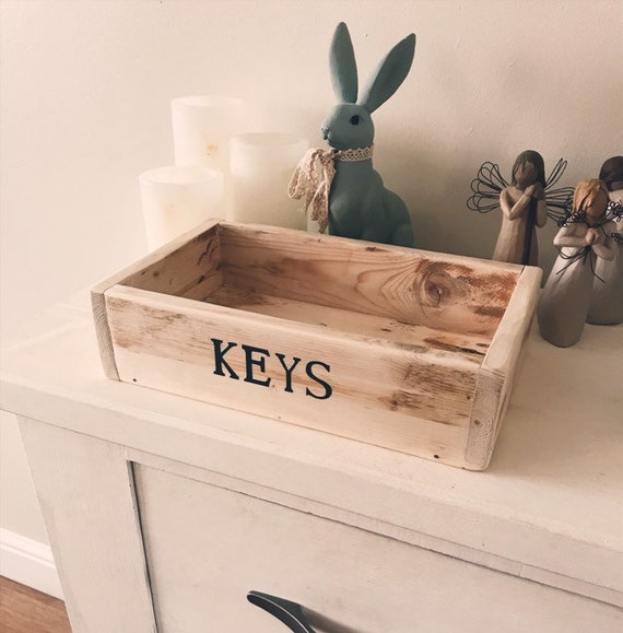 Key Storage Box Handmade Storage Box Rustic Reclaimed Wood | Etsy