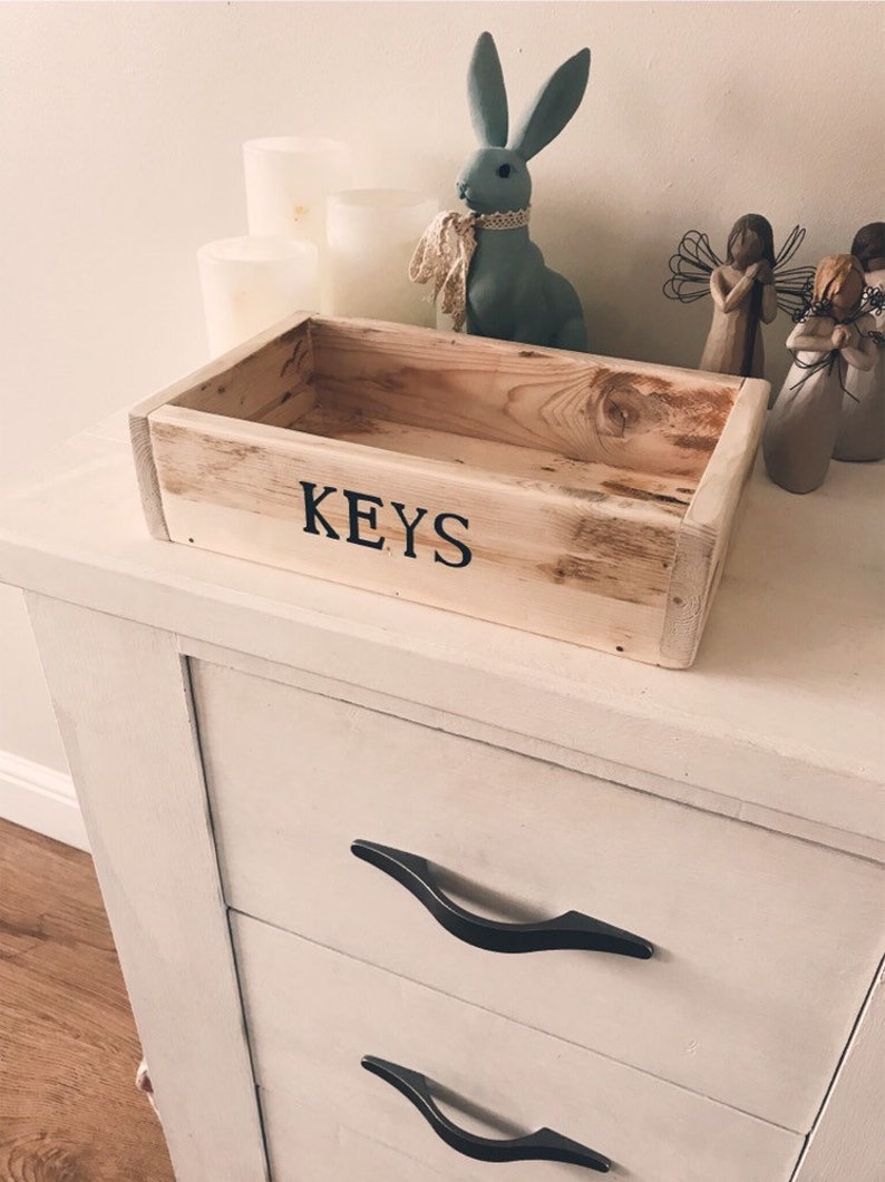 Key Storage Box Handmade Storage Box Rustic Reclaimed Wood - Etsy UK