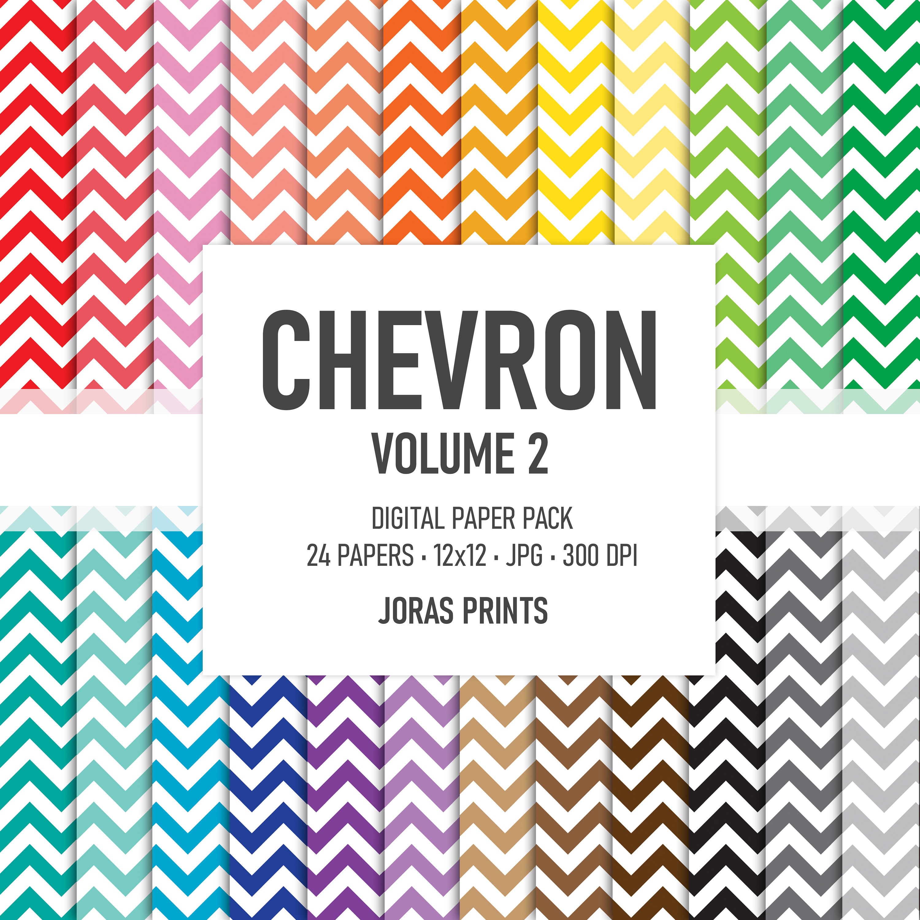 Chevron Digital Paper Digital Scrapbooking Paper Digital | Etsy