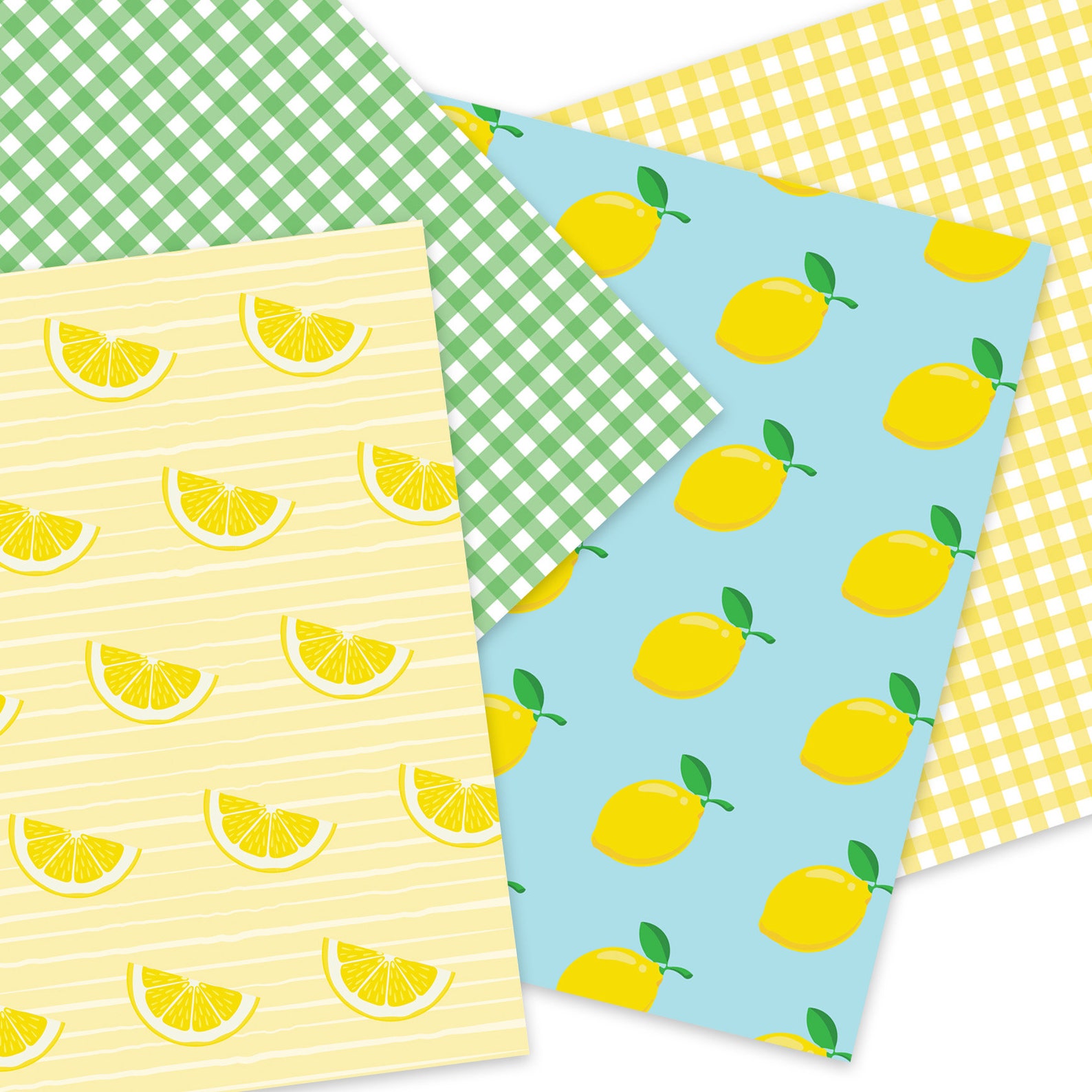 Lemons Digital Paper Lemon Digital Scrapbook Paper Lemon Background ...