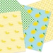 Lemons Digital Paper Lemon Digital Scrapbook Paper Lemon Background ...