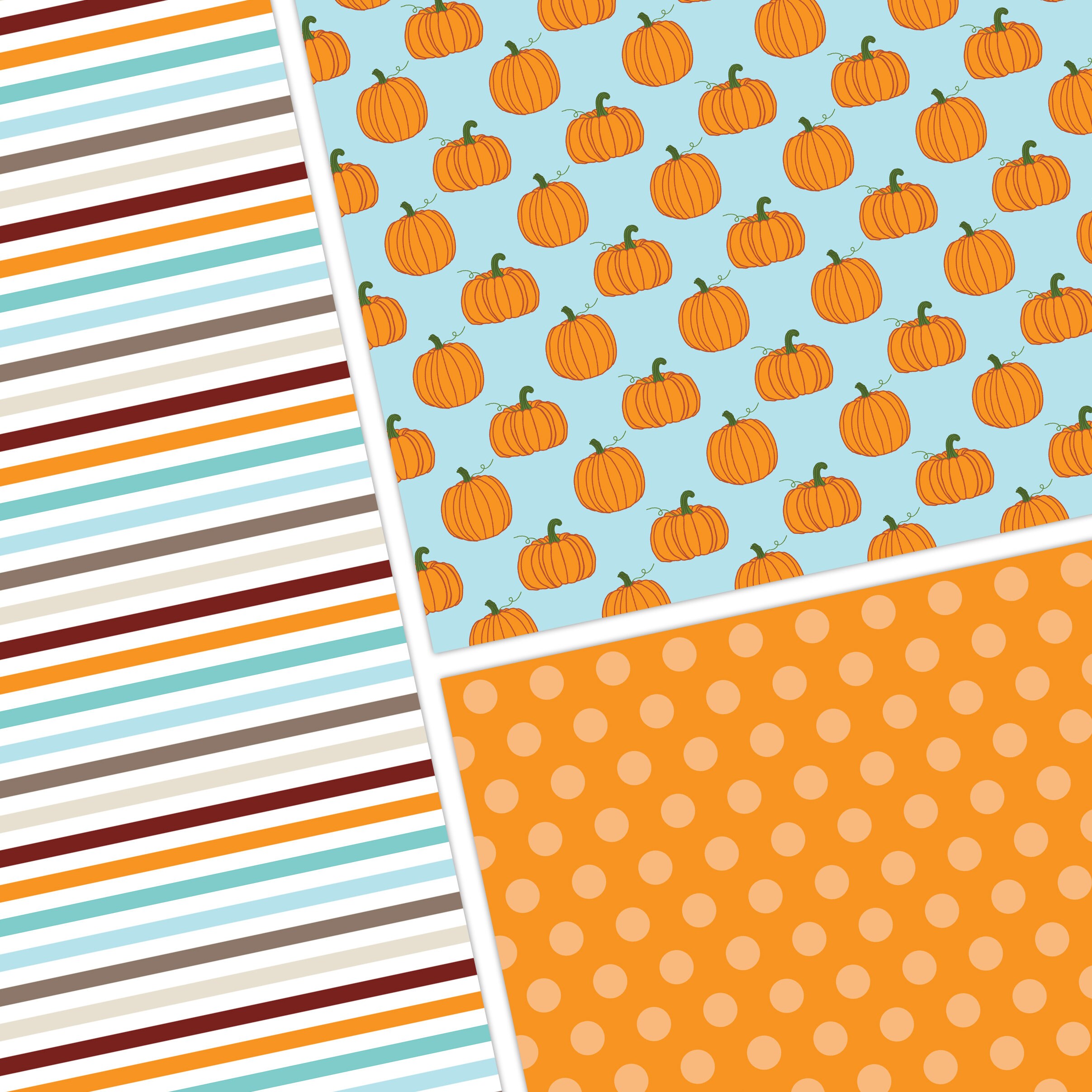 Fall Digital Paper Thanksgiving Scrapbook Paper Seamless - Etsy