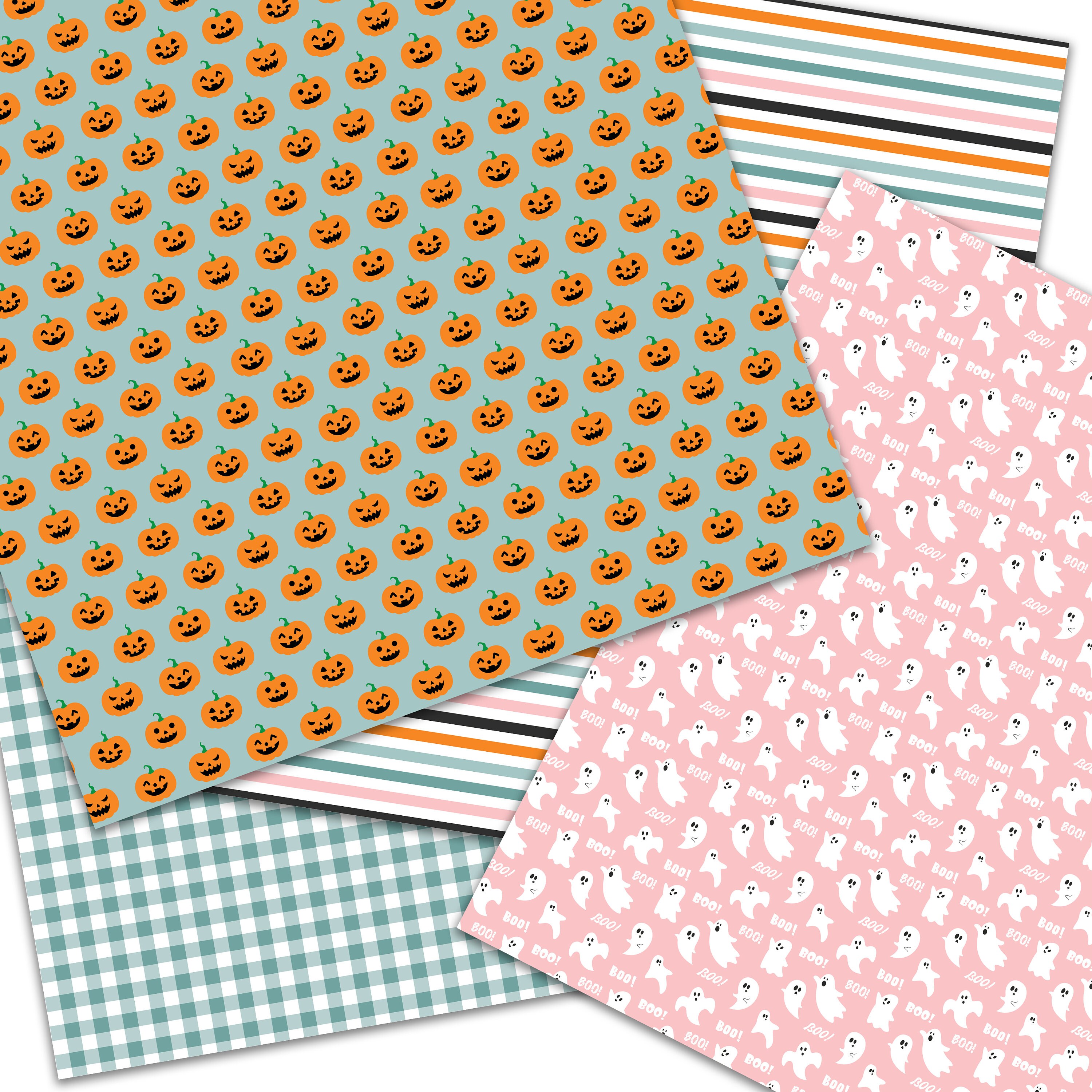 Halloween Digital Paper Pink Halloween Scrapbook Paper Spider - Etsy