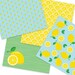 Lemons Digital Paper Lemon Digital Scrapbook Paper Lemon Background ...