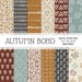 Neutral Boho Digital Paper Doodles Scrapbook Paper Boho Seamless ...