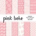 Pink Boho Digital Paper Seamless Patterns Boho Hand Drawn Scrapbook ...