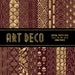 Art Deco Digital Paper, Scrapbook Paper Pack, Retro Art Deco Patterns ...