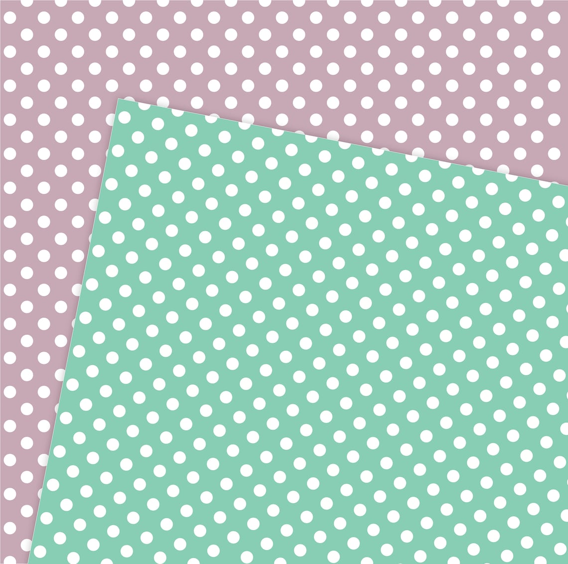 Polka Dot Digital Paper, Digital Scrapbooking Paper, Digital Paper Pack ...