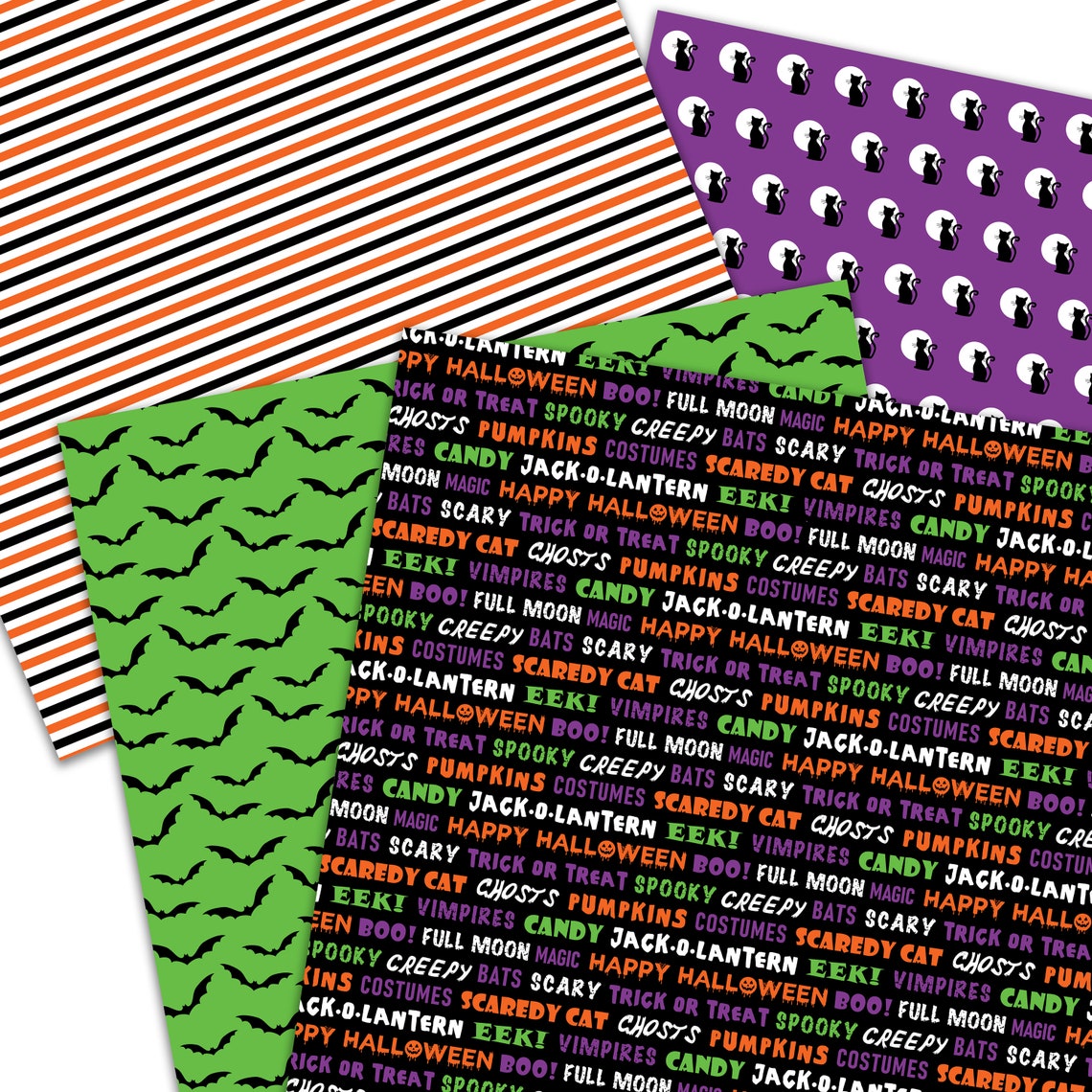 Halloween Digital Paper Ghost Scrapbook Paper Digital Paper - Etsy