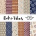 Neutral Boho Digital Paper Doodles Scrapbook Paper Boho Seamless ...