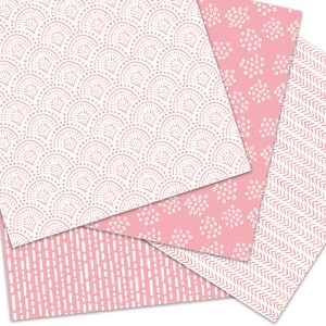 Pink Boho Digital Paper Seamless Patterns Boho Hand Drawn Scrapbook ...