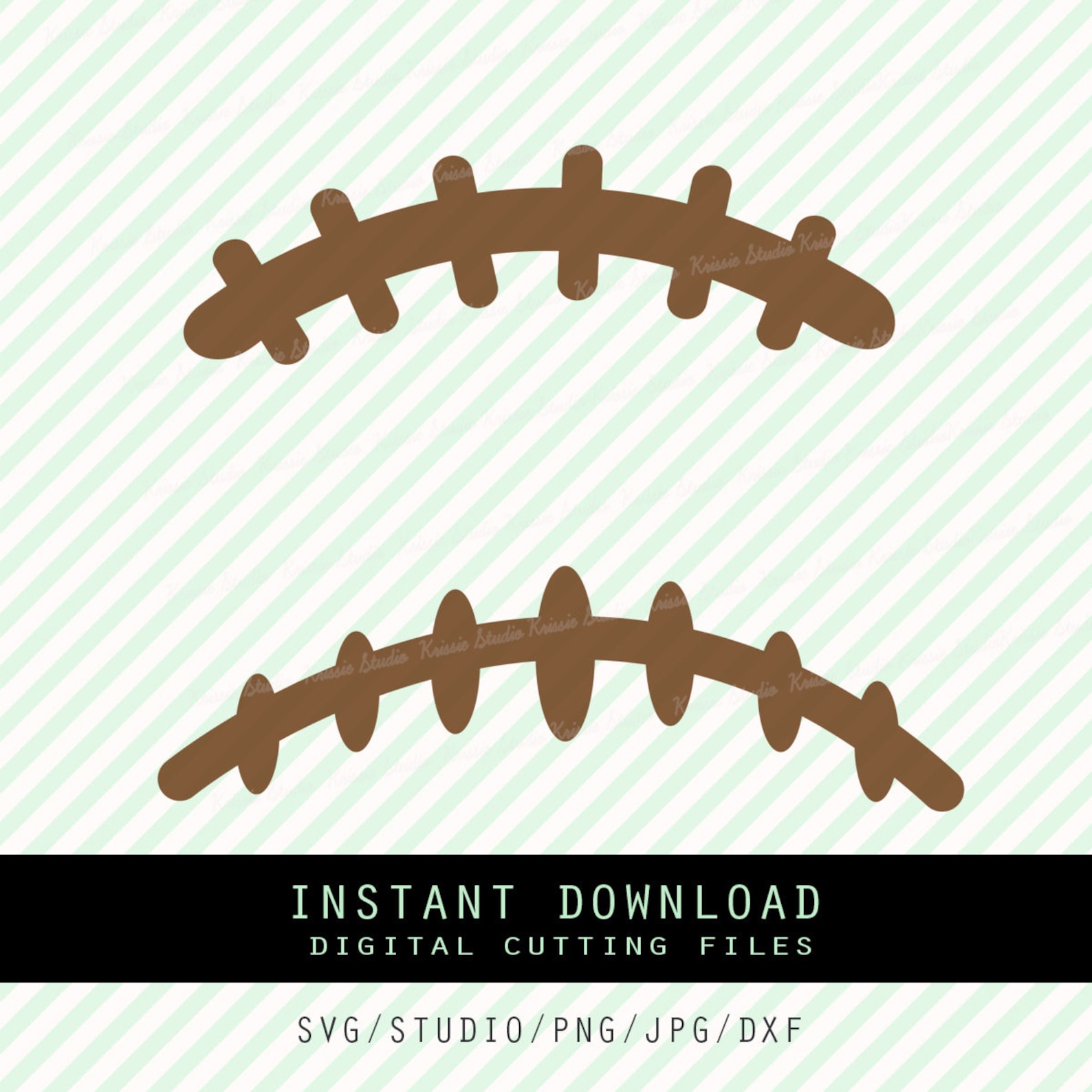 Football Stitches Svg pngjpg DXF Cutting File Cricut - Etsy