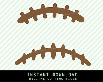 Football stitch svg | Etsy